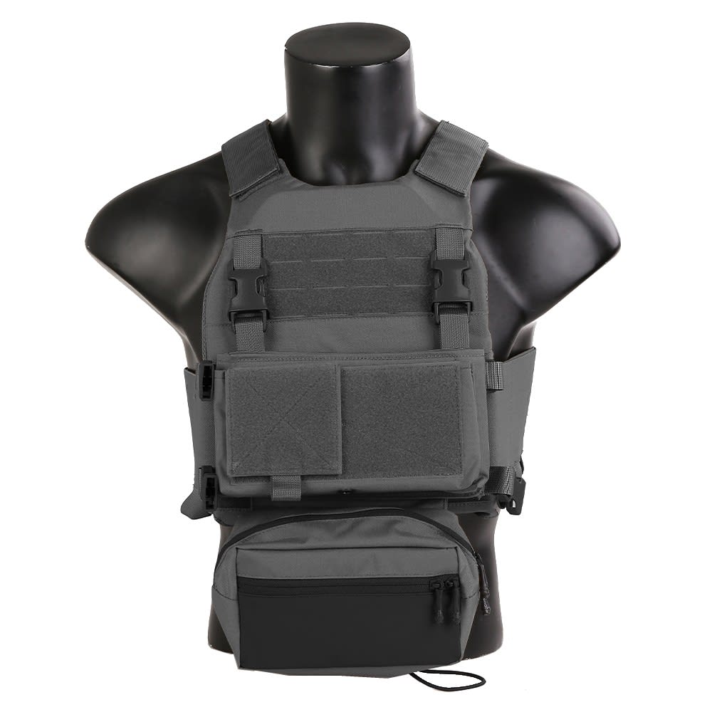 EMERSON GEAR - Combat Tactical Vest with Chest Rig EM7407 (Wolf Gray ...