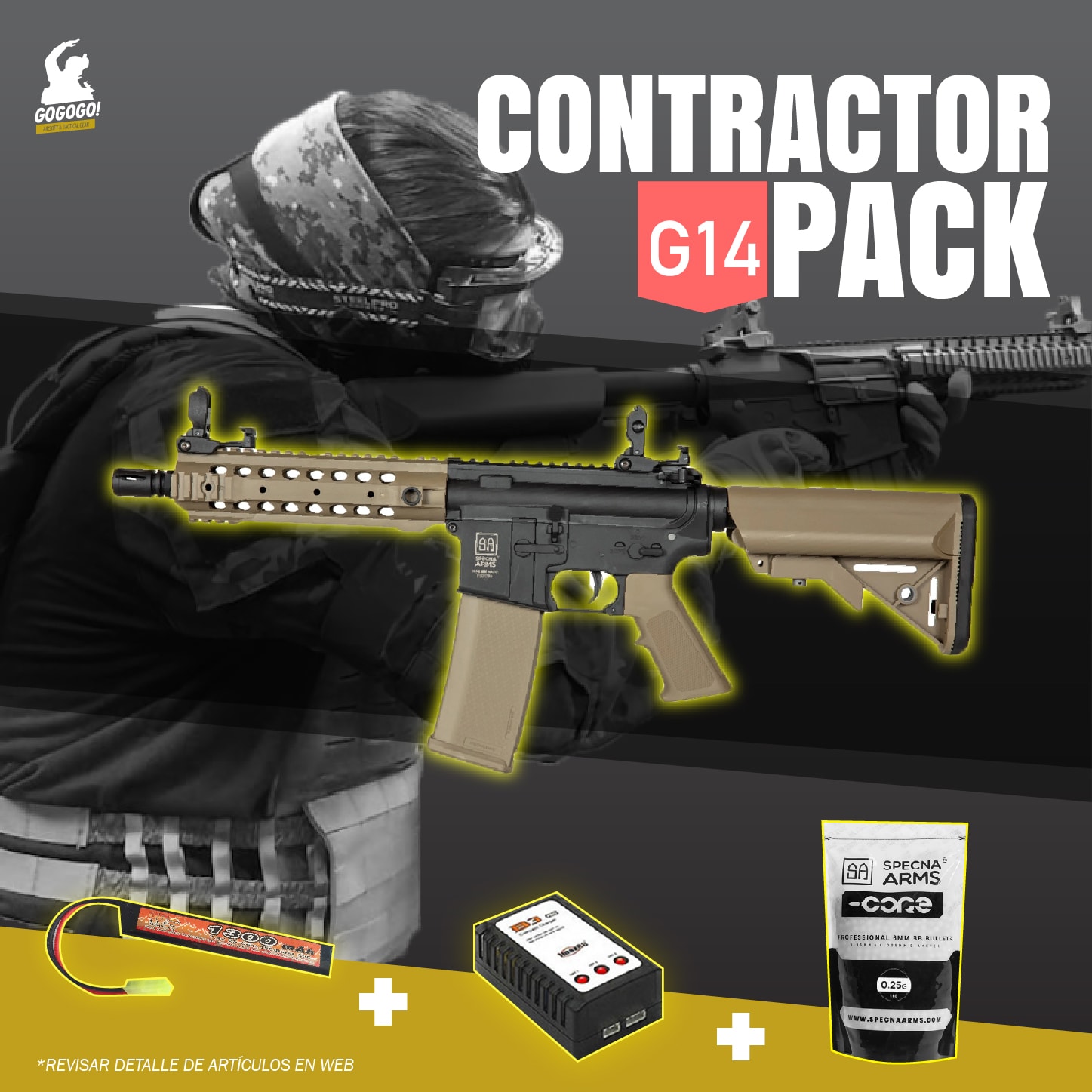 CONTRACTOR PACK - G14 (T) | GO GO GO Airsoft & Tactical Gear