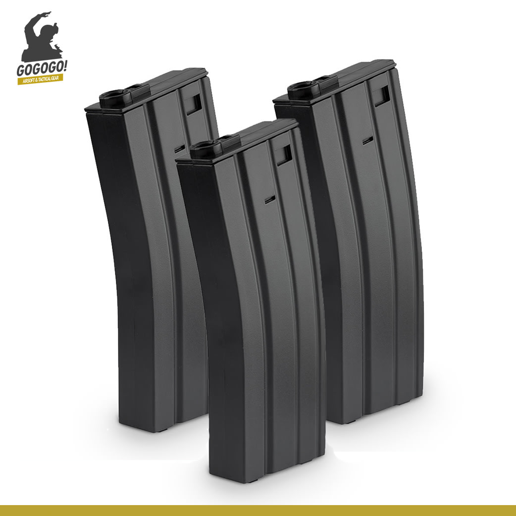 GO PACK! - X3 Mag Specna Arms MIDCAP Full Metal (Negro) | GO GO GO ...