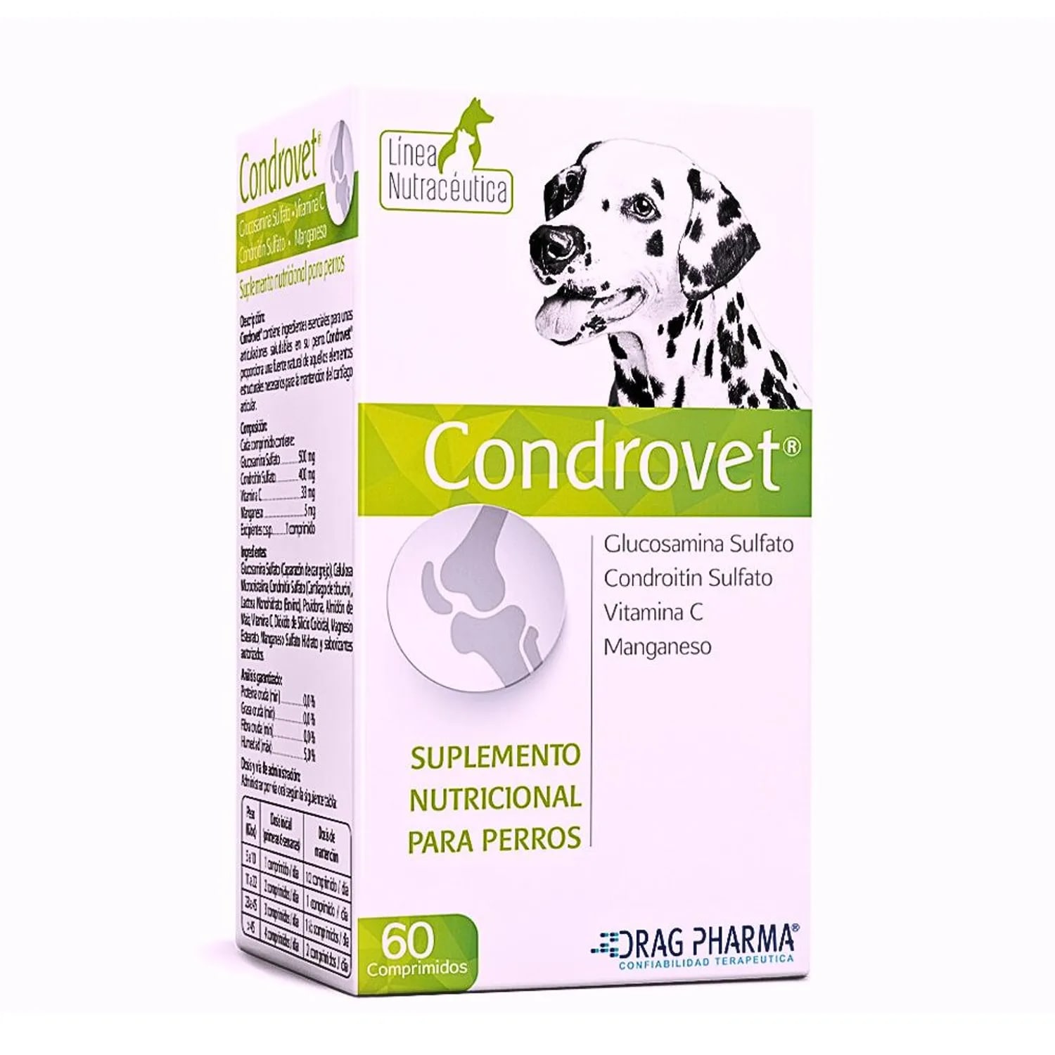 CONDROVET 60 COMPRIMIDOS | OH! FARMACIA VETERINARIA