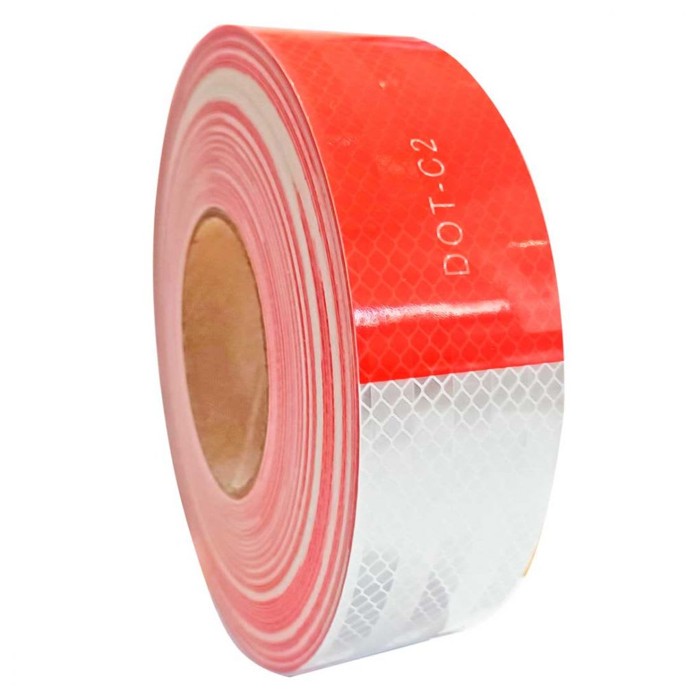 CINTA REFLECTANTE BICOLOR ECONOMICA (ROLLO) | Car and Truck Ltda