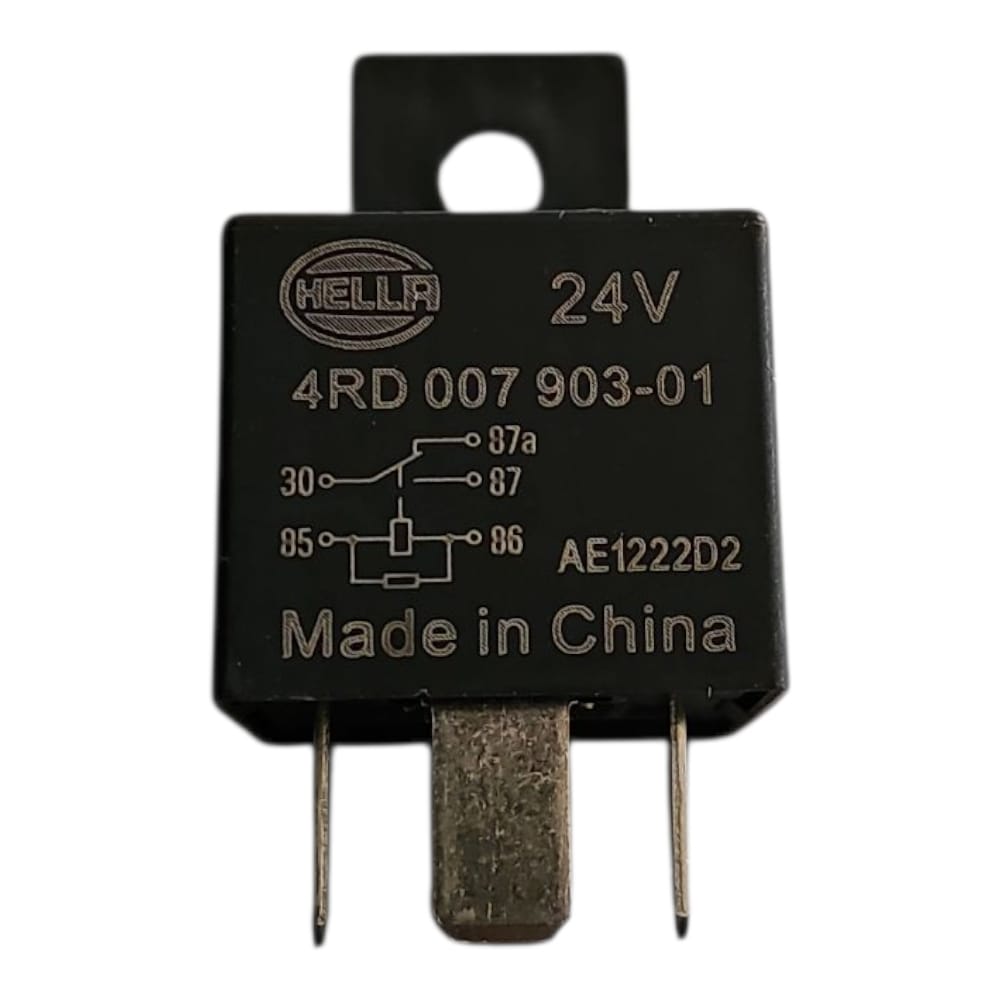 RELAY 24V 5 PATAS 87A CON DIODO CON RESISTENCIA HELLA | Car and Truck Ltda
