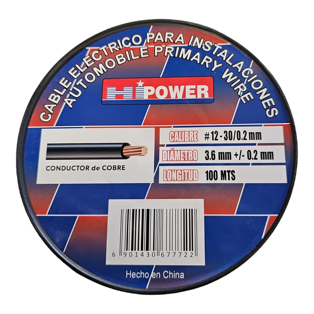 CABLE N°12 HI POWER | Car and Truck Ltda