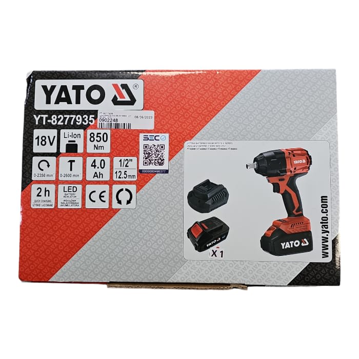 PISTOLA IMPACTO 850NM YATO YT-8277935 | Car and Truck Ltda
