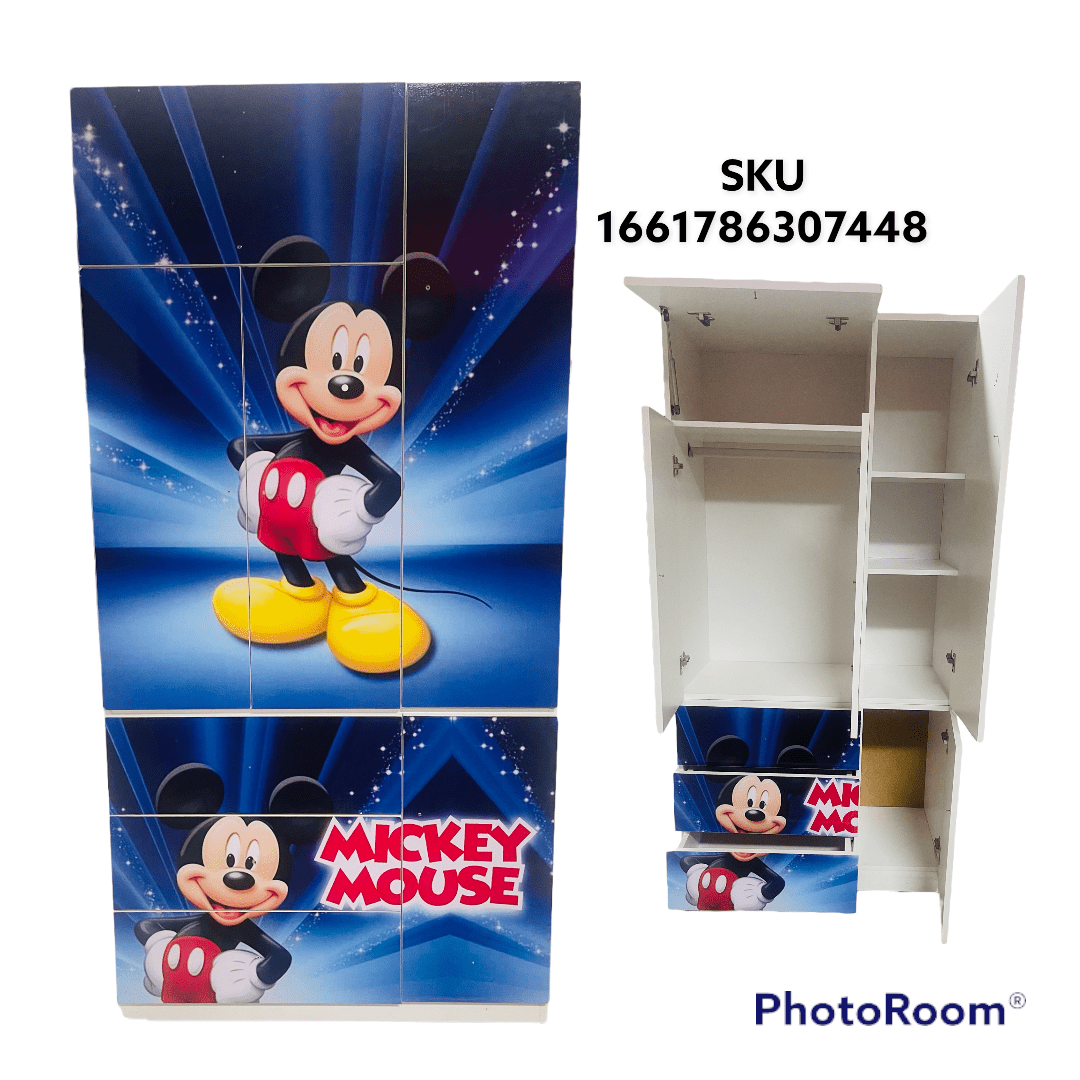 ROPERO DE MELAMINA SOFT 90CM MICKEY MOUSE | Importaciones Laban