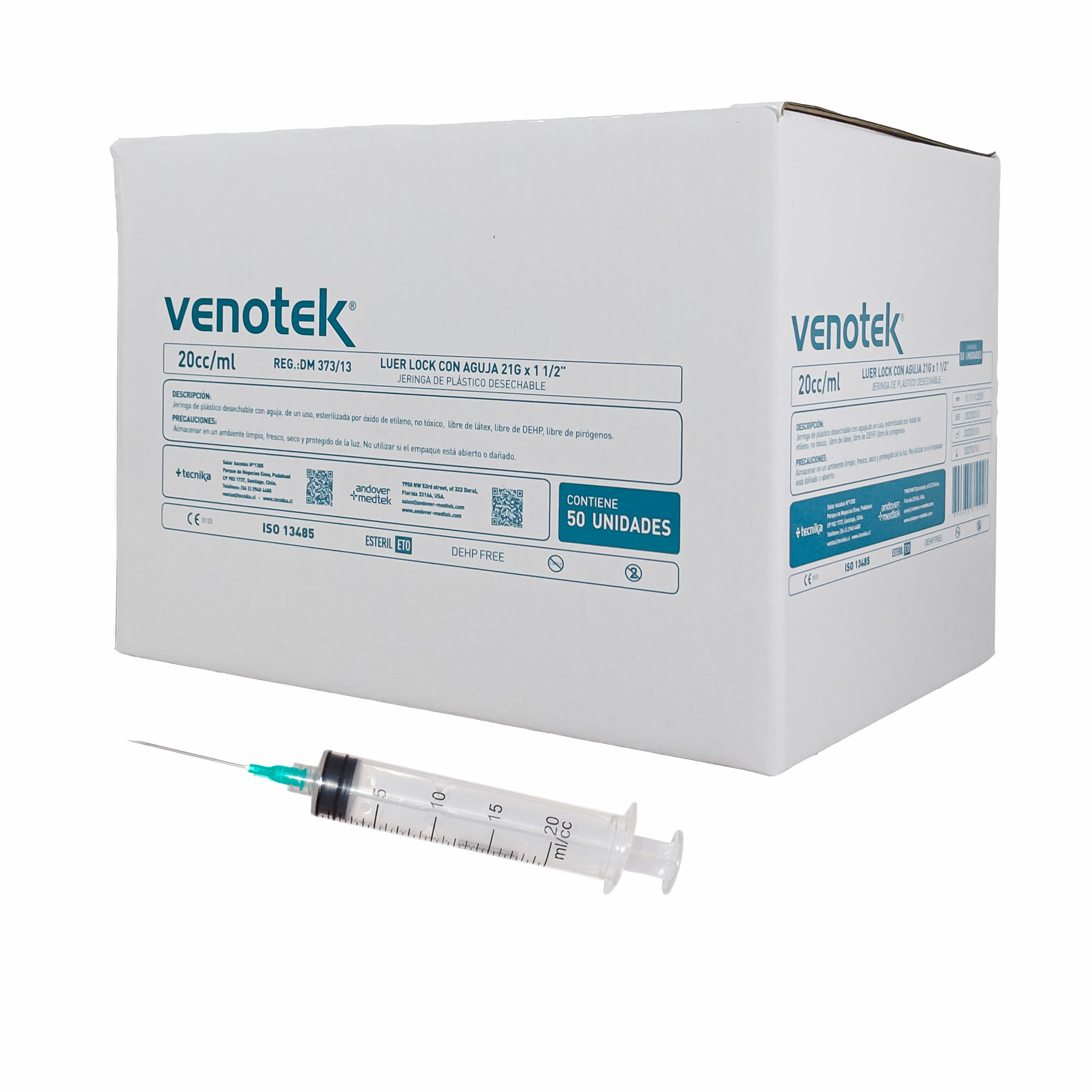 JERINGA VENOTEK 20ml. | Vassan - Insumos Médicos