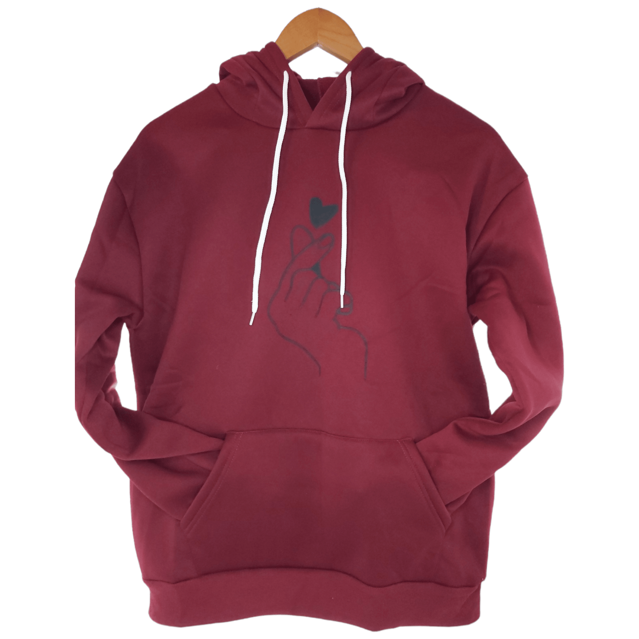 POLERON CANGURO BURDEO DISEÑO BTS | ADcesorios