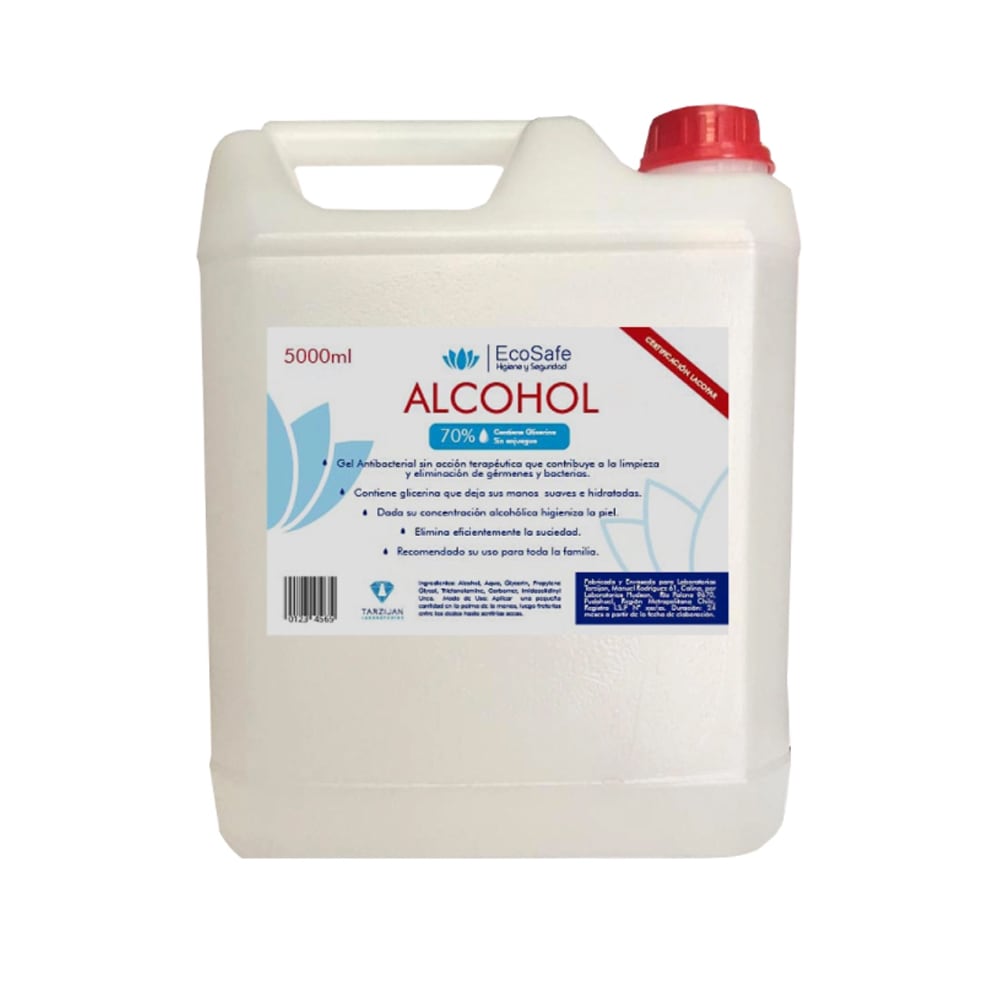 ALCOHOL GEL 70% ECOSAFE 5 LITROS | Tío Cleaning