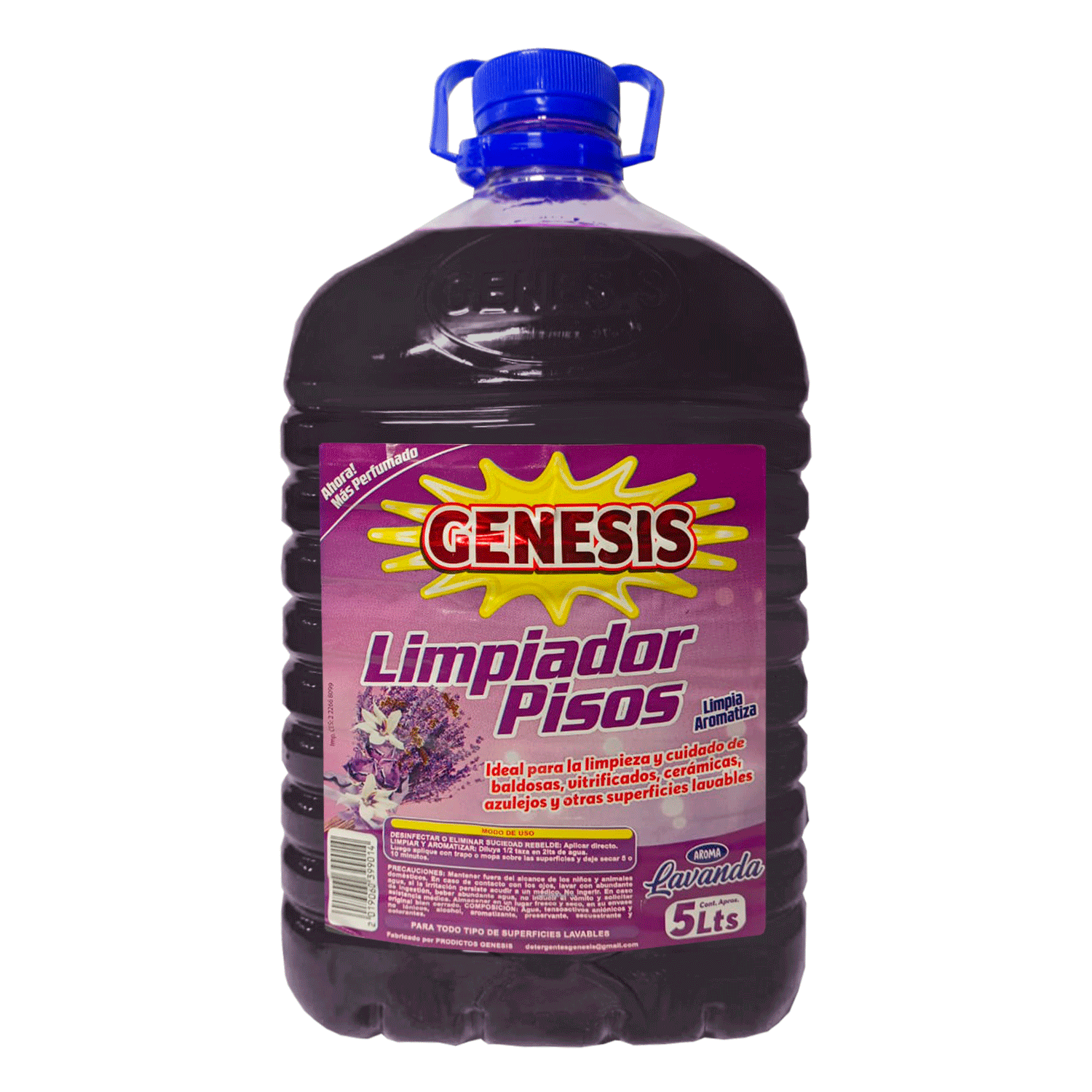 LIMPIA PISOS GENESIS LAVANDA 5 LT | Tío Cleaning