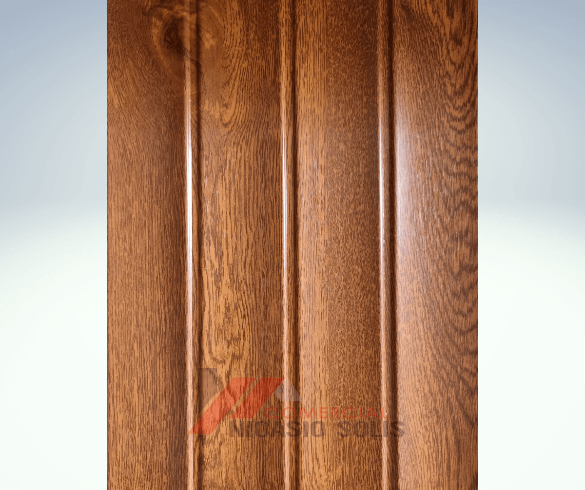 Revestimiento R9 café madera ranurada | Comercialnicasiosolis