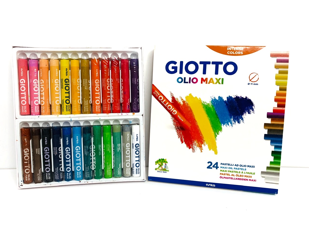 PASTEL OLEO GIOTTO OLIO MAXI - 24 COLORES | La Pencilería