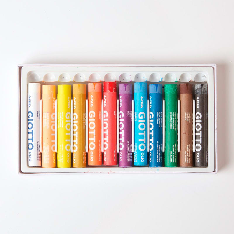 PASTEL OLEO GIOTTO OLIO MAXI - 12 COLORES | La Pencilería