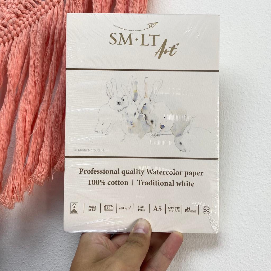 BLOCK ACUARELA SMLT PROFESIONAL A5 - 400 grms 100% algodón | La Pencilería