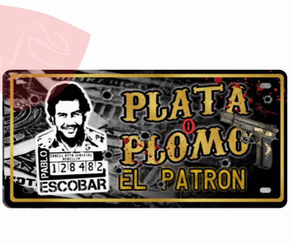 PLACA DECORATIVA PABLO ESCOBAR | Accesorios Ogaz