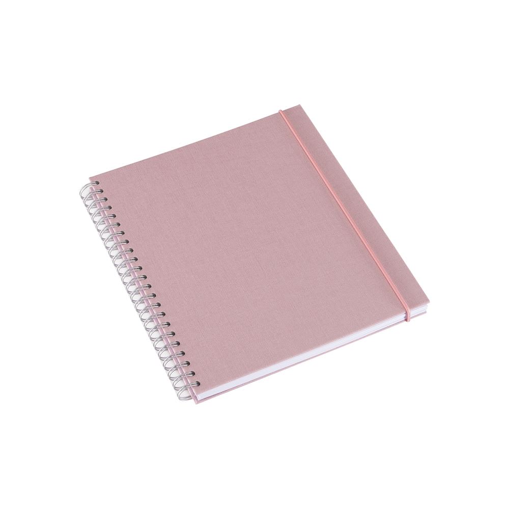 CUADERNO DE ANILLAS - 17x20 cm - Sin Linea - Rosado Claro | OLIKA SCANDINAVIAN DESIGN