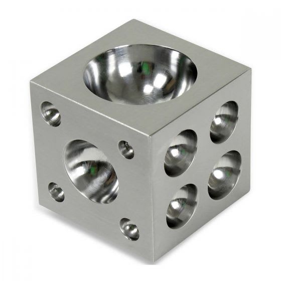 Dado Acero Grande 2.5" x 2.5" 21 Cavidades (Un) | Mundo del Joyero