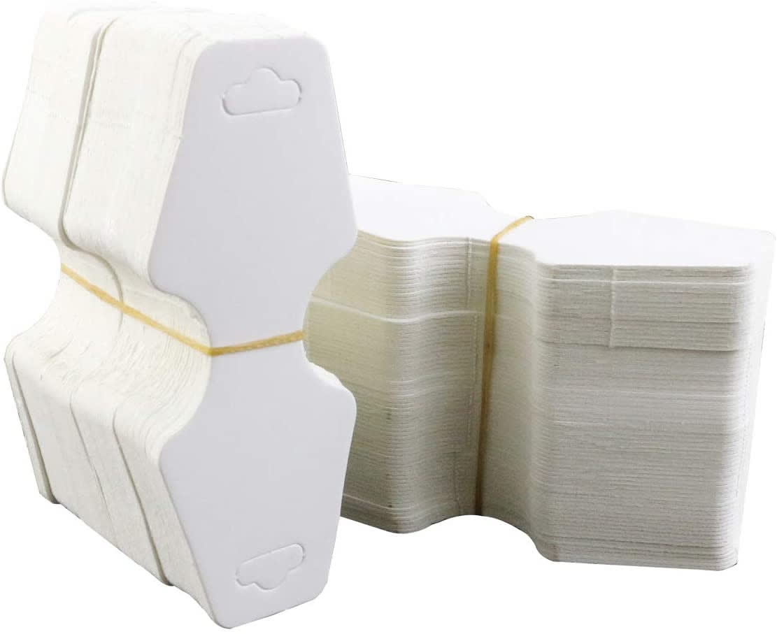 Tarjeta Colgar Cadenas/Collares/Aros Carton Blanco (100 Unidades ...
