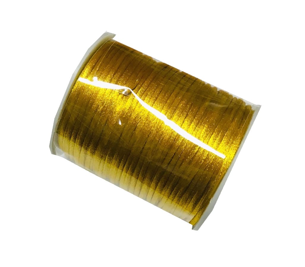Hilo Cola Ratón Dorado 2mm (Rollo 50 mt) | Mundo del Joyero