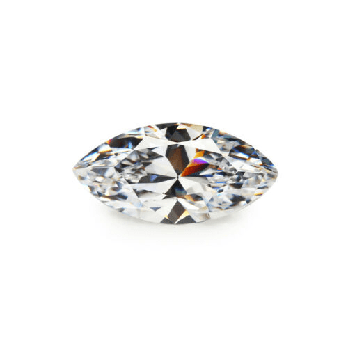 10x5mm Circón Blanco Marquis-Nave (Un) | Mundo del Joyero