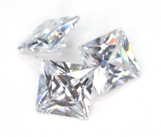 5x5mm Circón Blanco Cuadrado (Un) | Mundo del Joyero