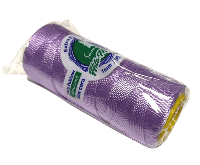 Hilo Macrame 100% Poliester Lila A1146 (Rollo 50 Gramos) | Mundo del Joyero