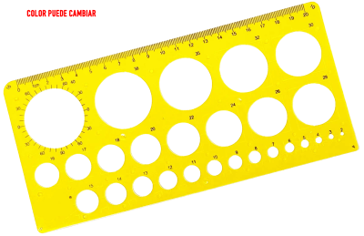 Regla Plantilla Dibujo Círculos (Unidad) | Mundo del Joyero