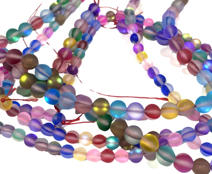 Cuarzo Natural Sirena Multicolor 8mm (Tira) | Mundo del Joyero