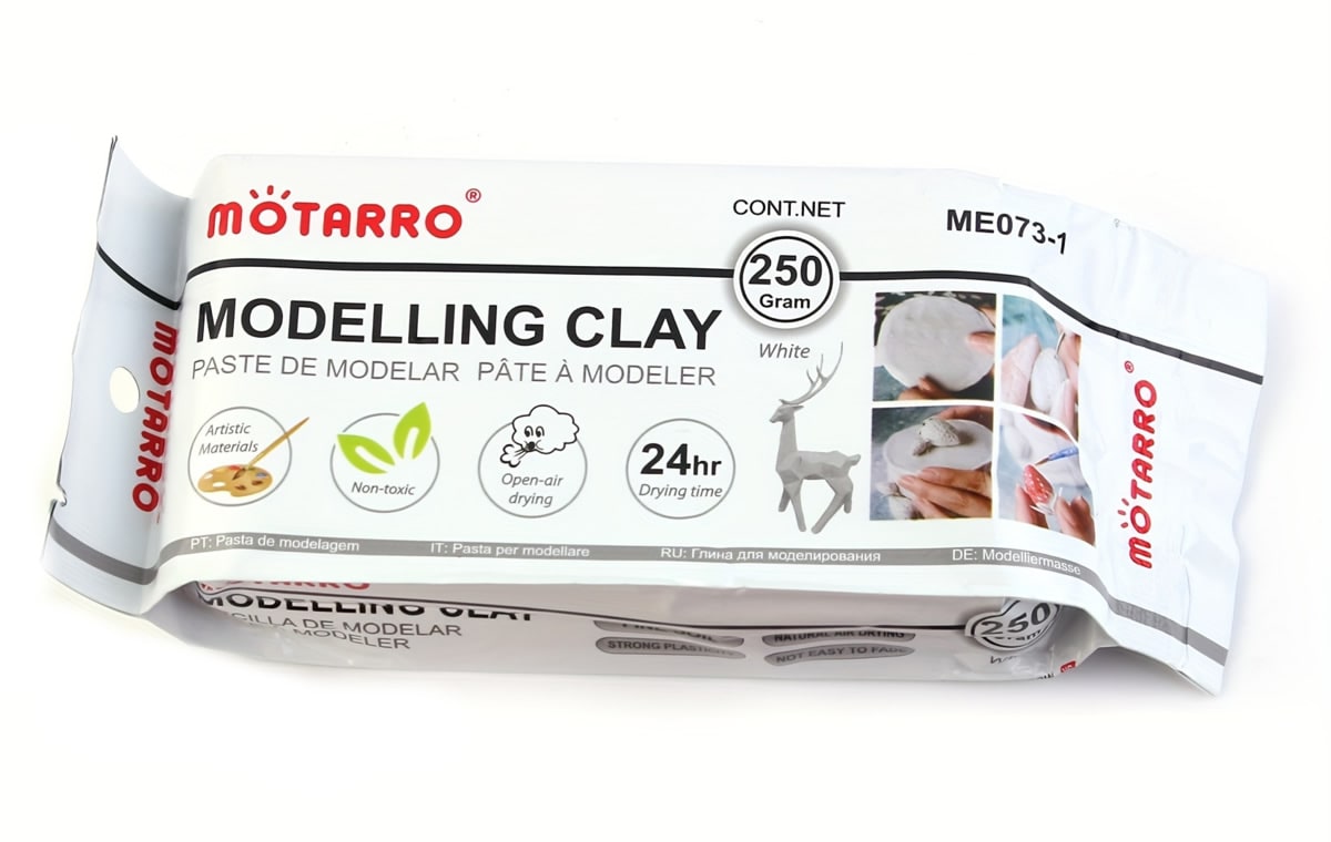 Pasta Modelar Blanca Seca al Aire Modelling Clay (250 Gramos) | Mundo ...
