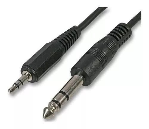 CABLE PLUG STEREO 3.5 A PLUG STEREO 6.3 1.8MTS | TIENDA DE MÚSICA OASIS ...