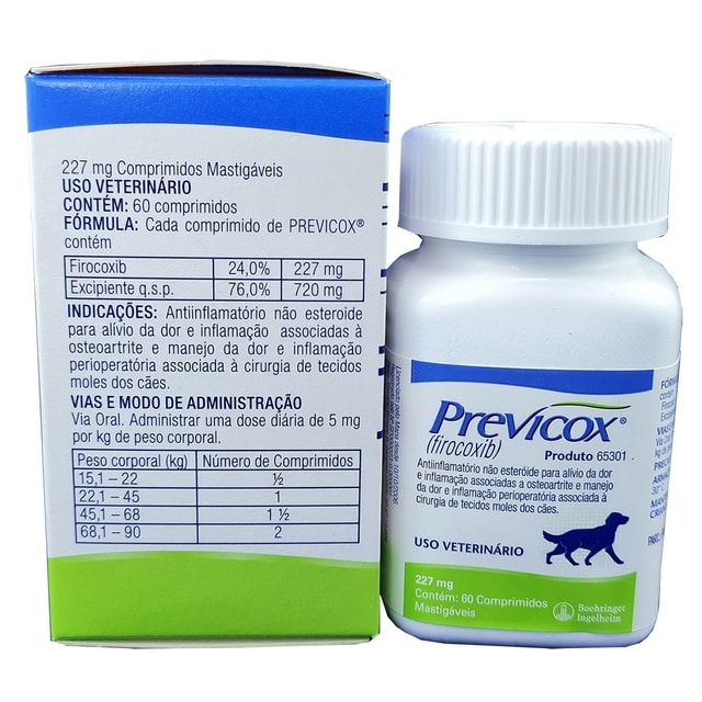 Previcox 227 mg 60 Comprimidos | Posta Veterinaria PM
