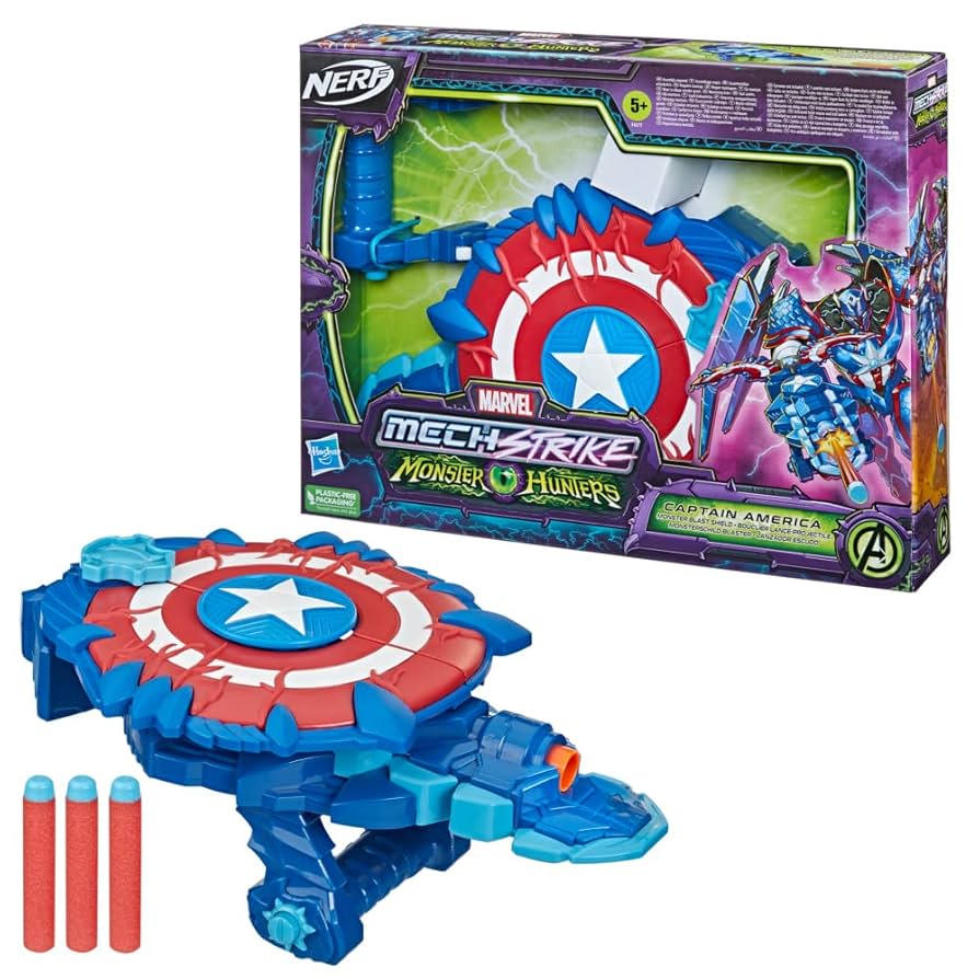 Marvel Avengers Mech Strike Monster Hunters Lanzador Escudo Capitán ...