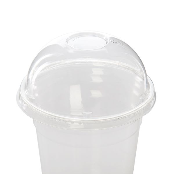 VASO DOMO 12 ONZAS TAPA CON HOYO (100 unidades) | CasaPack