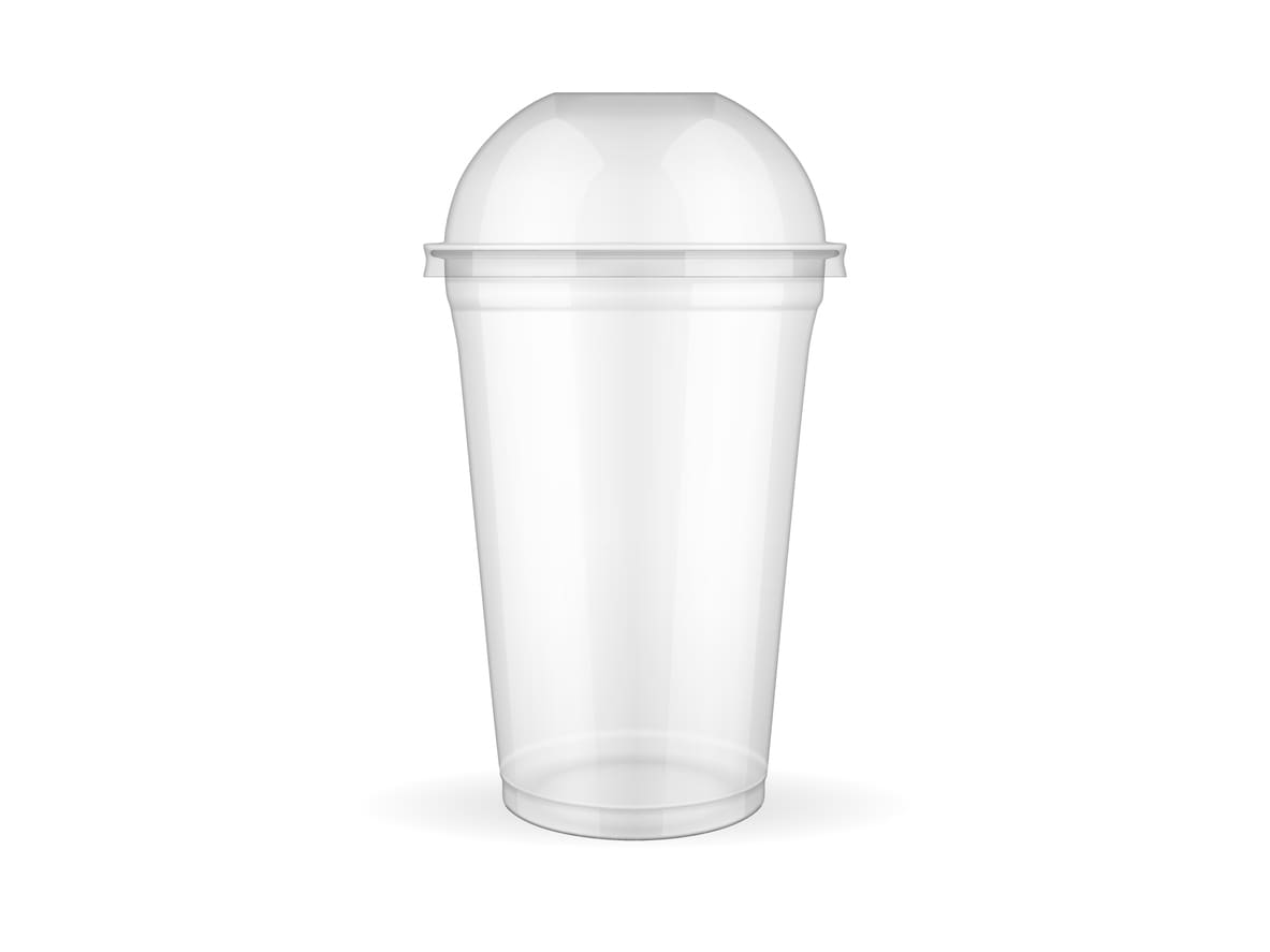 VASO DOMO 12 ONZAS TAPA CON HOYO (100 unidades) | CasaPack Santiago