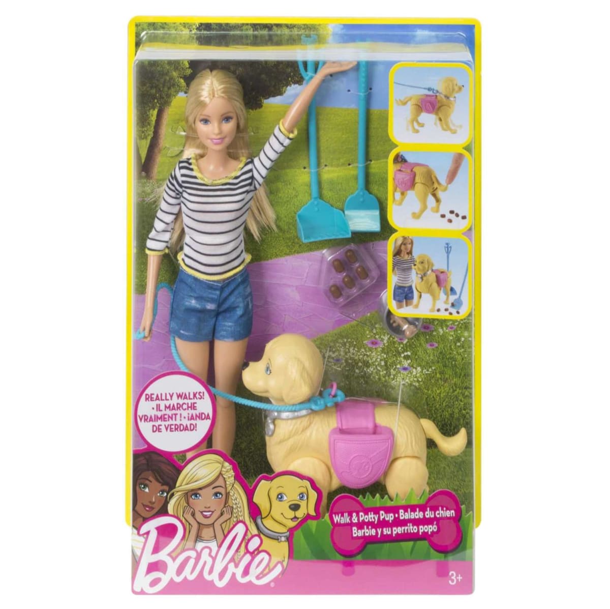 Barbie Paseo De Perrito Mattel | MaryShop