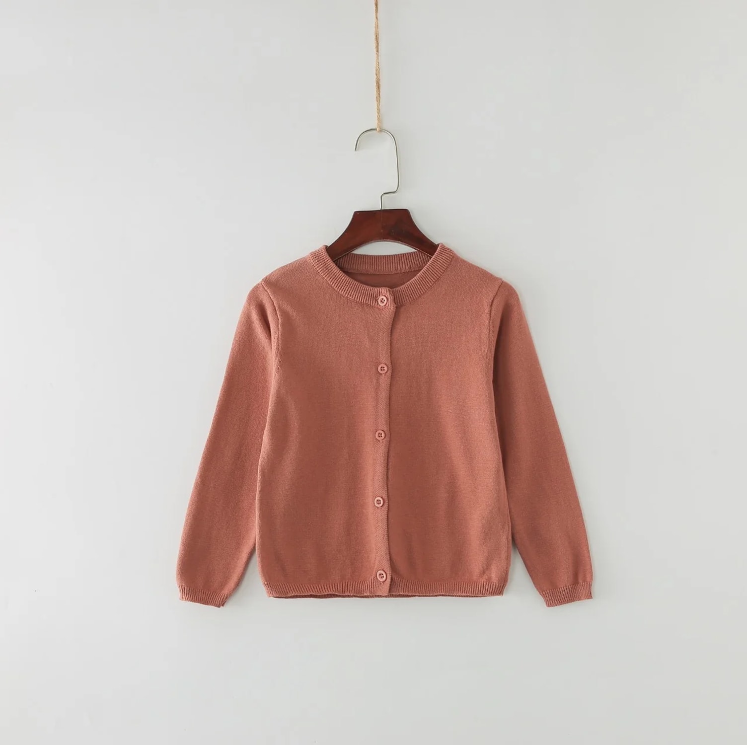 Sweater Cárdigan Marrón Niñas | MaryShop
