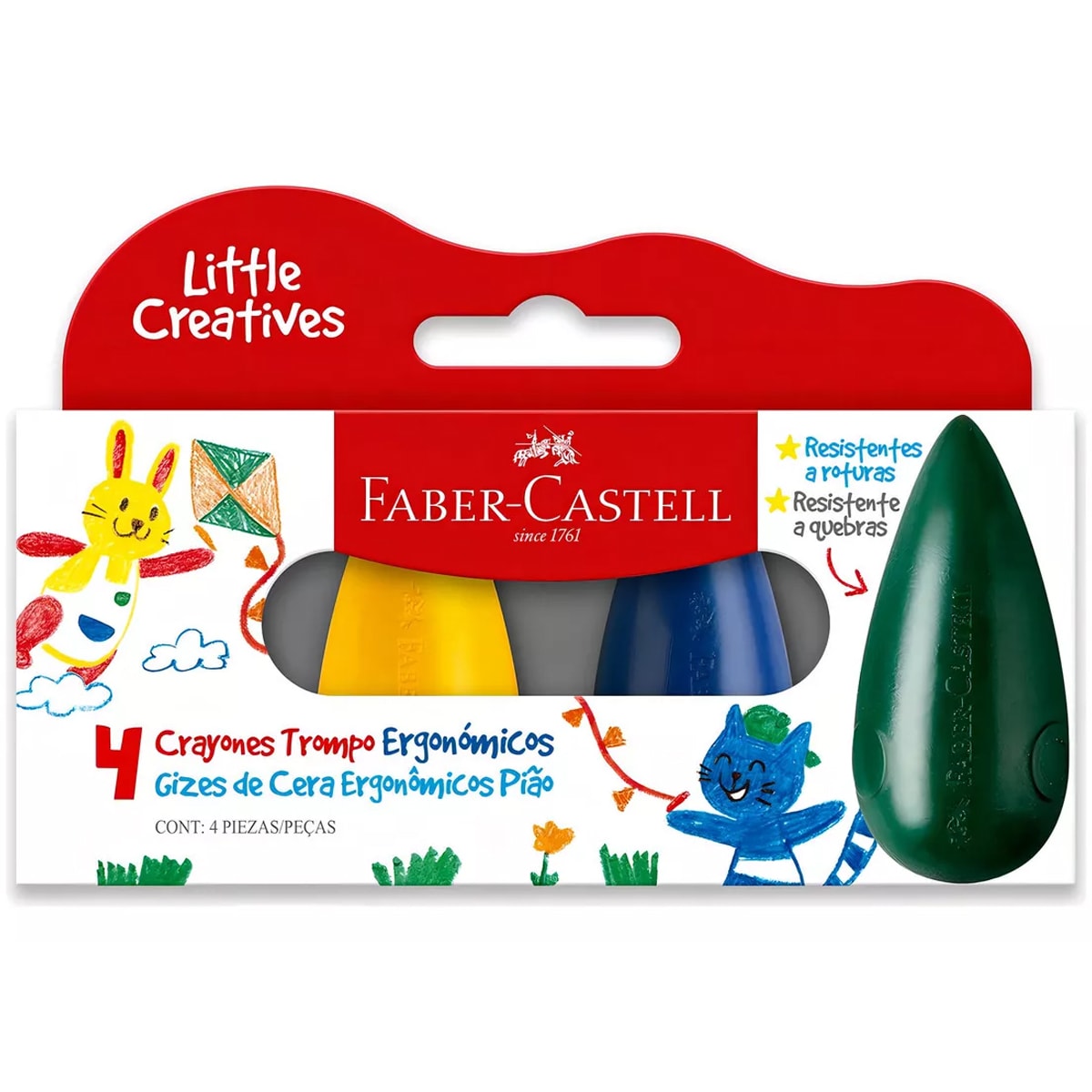 Crayones de Cera Gota Ergonómicos Faber Castell | MaryShop