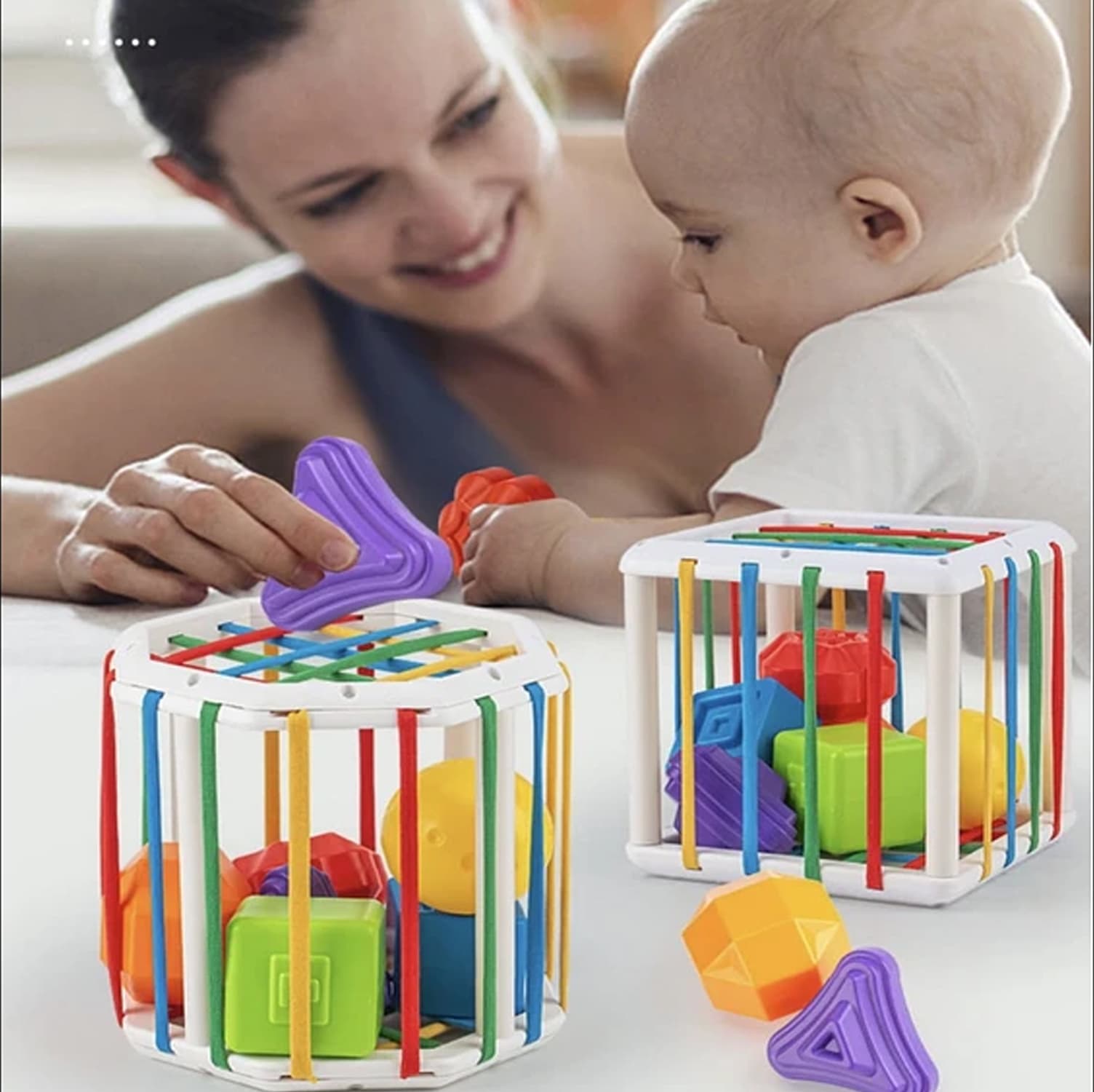 Cubo de Encaje Figuras Geométricas | MaryShop