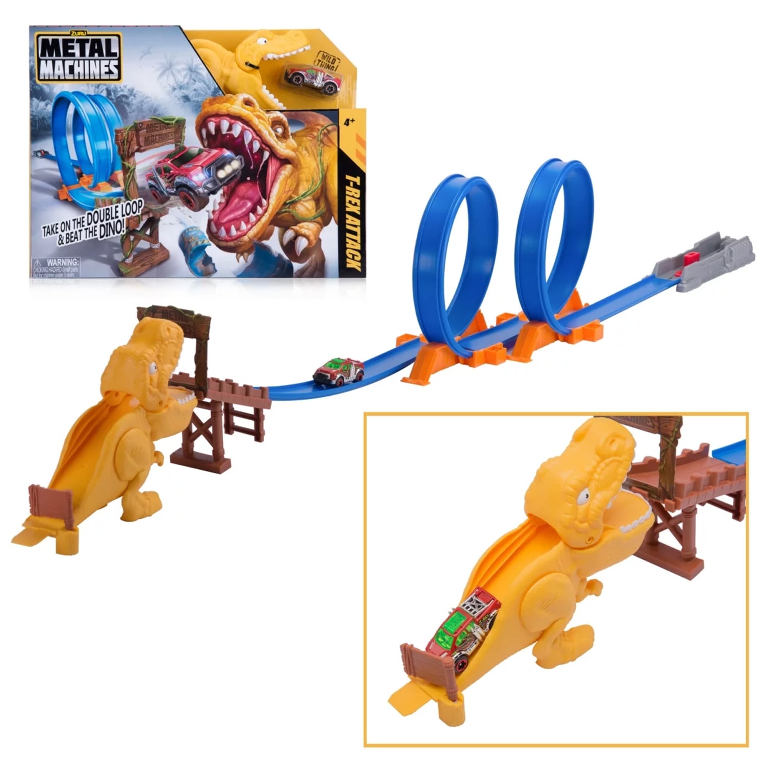 Pista de autos t-rex Metal Machines | MaryShop
