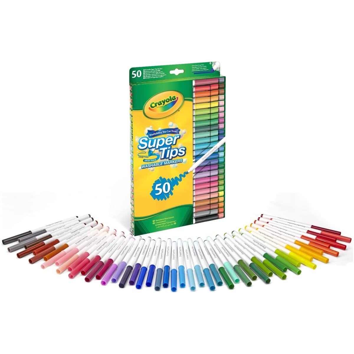 Marcadores Crayola Super Tips 50 Unidades | MaryShop