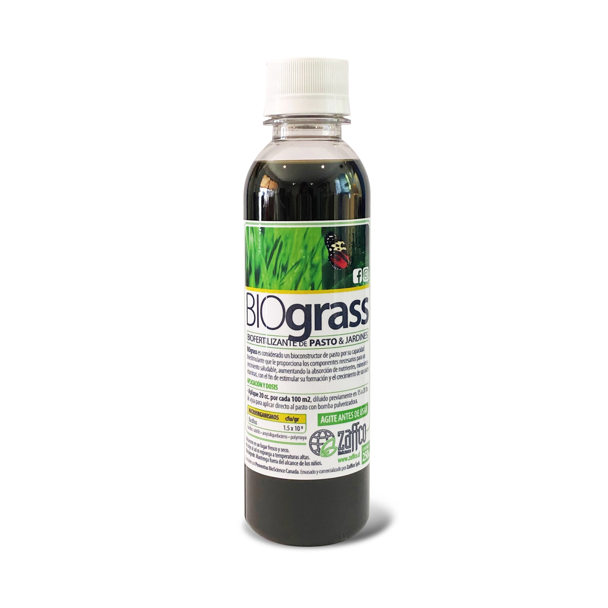 BIOGRASS Bíofertilizante para Césped & Plantas | Zaffco