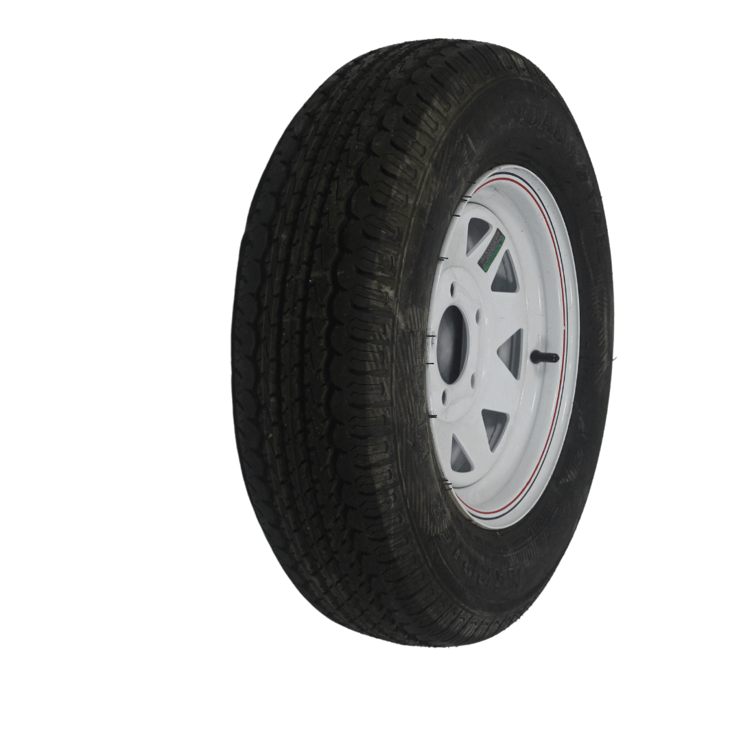 NEUMATICO ST 175/80 R13 CON LLANTA BLANCA 5 PERNOS | Camping Sobre Ruedas