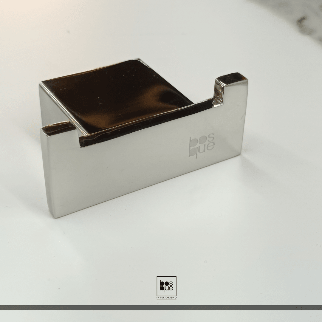 COLGADOR PERCHA DOBLE CROMADO | Bosque Interiorismo