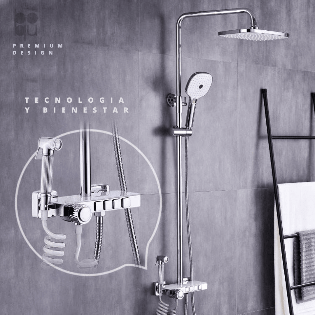 Columna de Ducha Touch Spring Chrome | Bosque Interiorismo