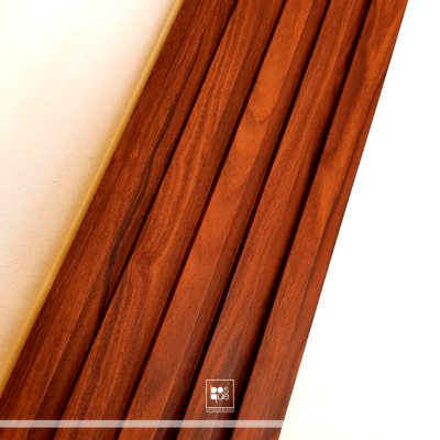 PERFIL VERTICAL PVC TIPO MADERA - 100 X 50 X 3000MM - COLOR CAOBA ...