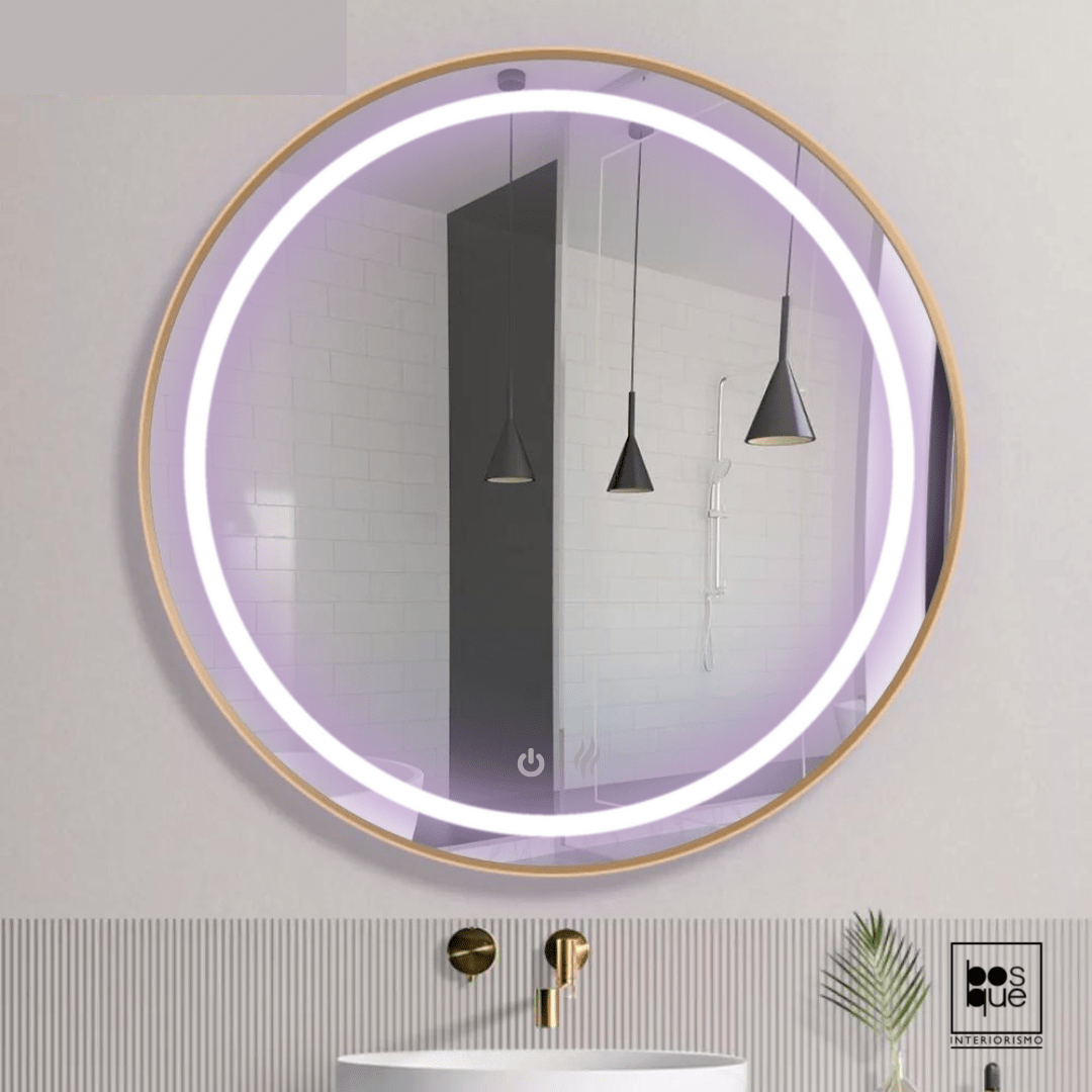 ESPEJO SMART ONE CIRCLE GOLD 60CM | Bosque Interiorismo