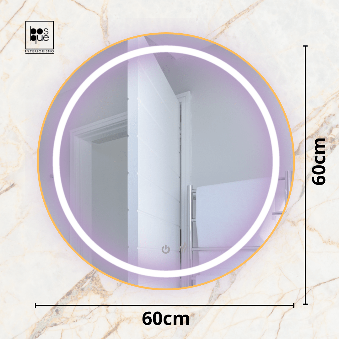 ESPEJO SMART ONE CIRCLE GOLD 60CM | Bosque Interiorismo