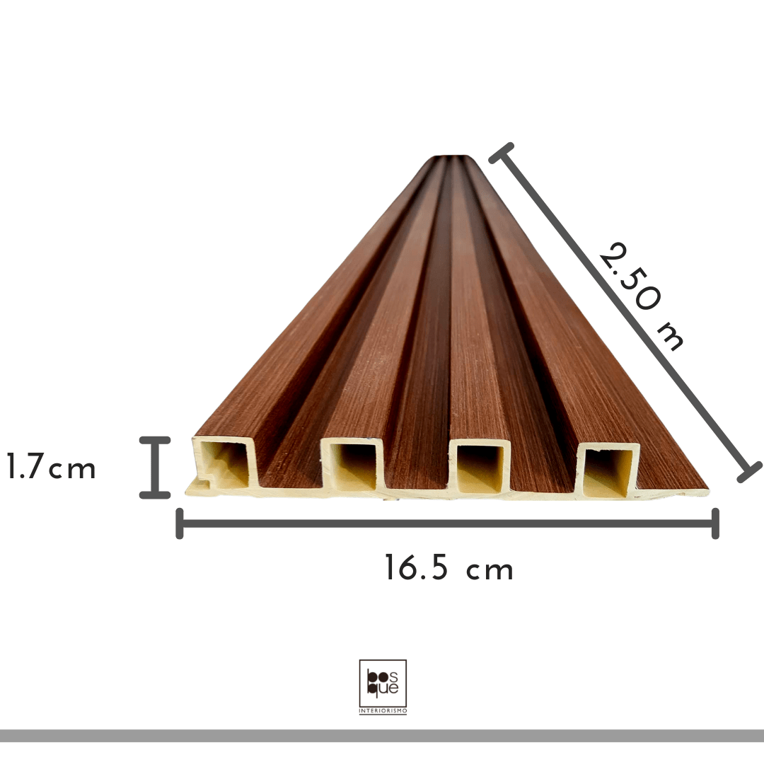 PANEL PVC TIPO MADERA - LARGUE COLOR BLANCO | Bosque Interiorismo