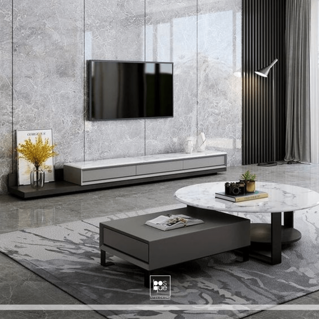 PANEL PVC TIPO MARMOL GRIS | Bosque Interiorismo