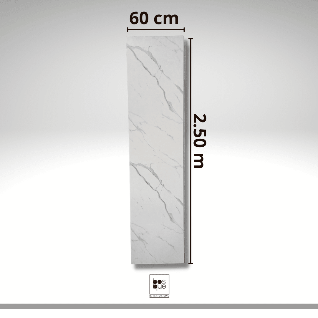 PANEL PVC TIPO MARMOL BLANCO | Bosque Interiorismo
