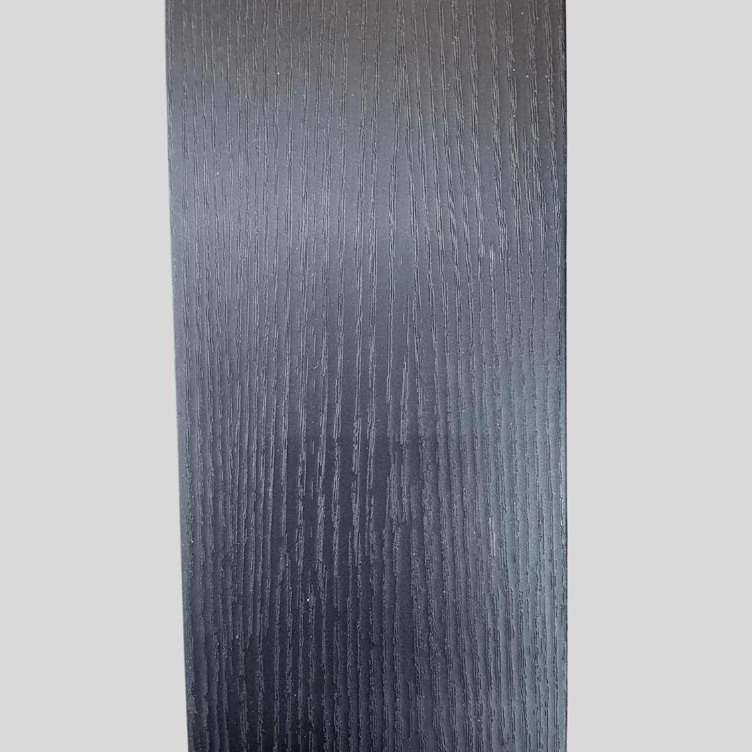 PERFIL VERTICAL PVC TIPO MADERA - 100 X 50 X 3000MM - COLOR NEGRO ...